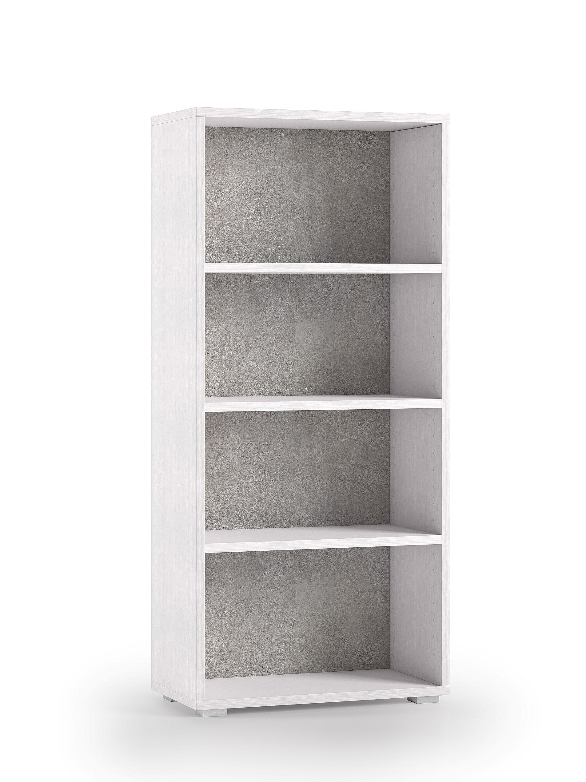 Βιβλιοθήκη Terra - White/Beton | Βιβλιοθήκες | EKOWOOD - Furniture ...