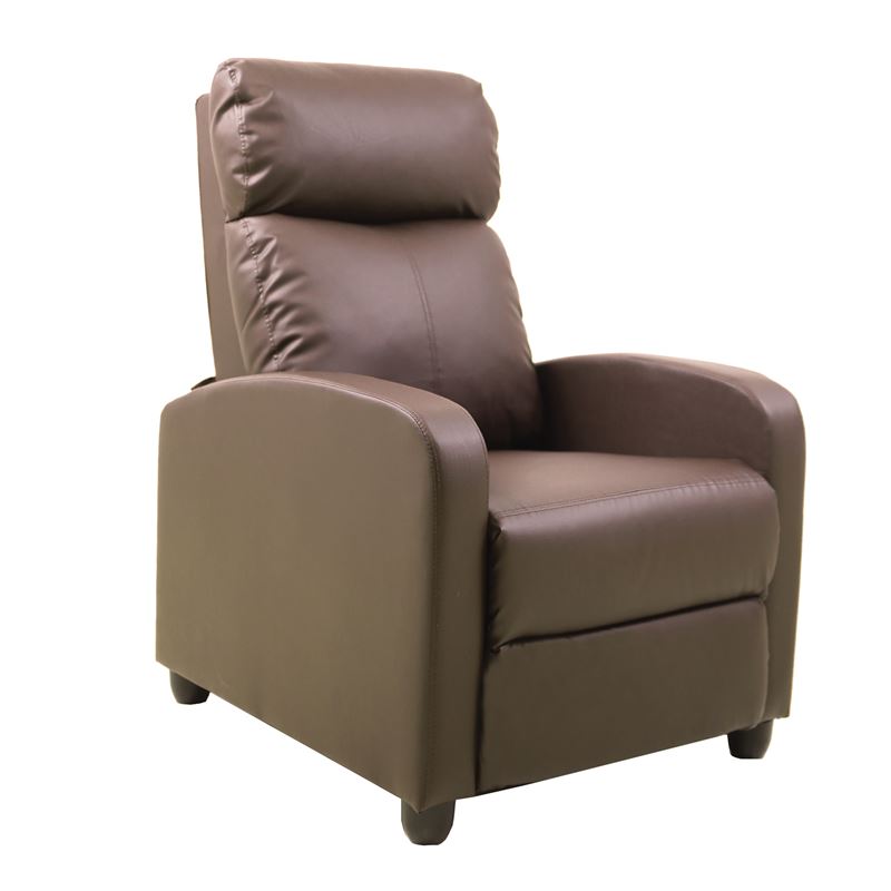 PORTER Πολυθρόνα Relax Σαλονιού - Καθιστικού Pu Καφέ Ε-00022726 Ε9781 ...